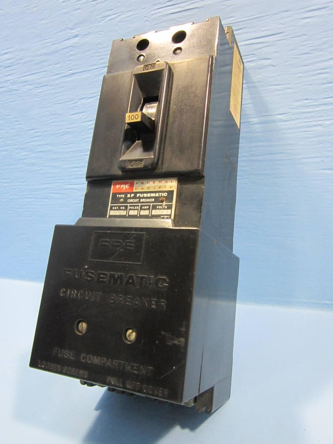 Federal Pacific XF632100 100A Breaker 480V FPE XF-632100 100 Amp 480 ...