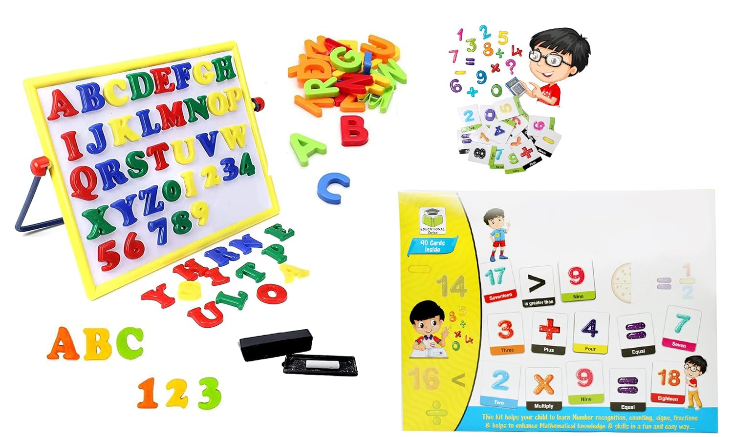 Glan ABC 123 Learning Educational Toys for Pre School with (Maths ...