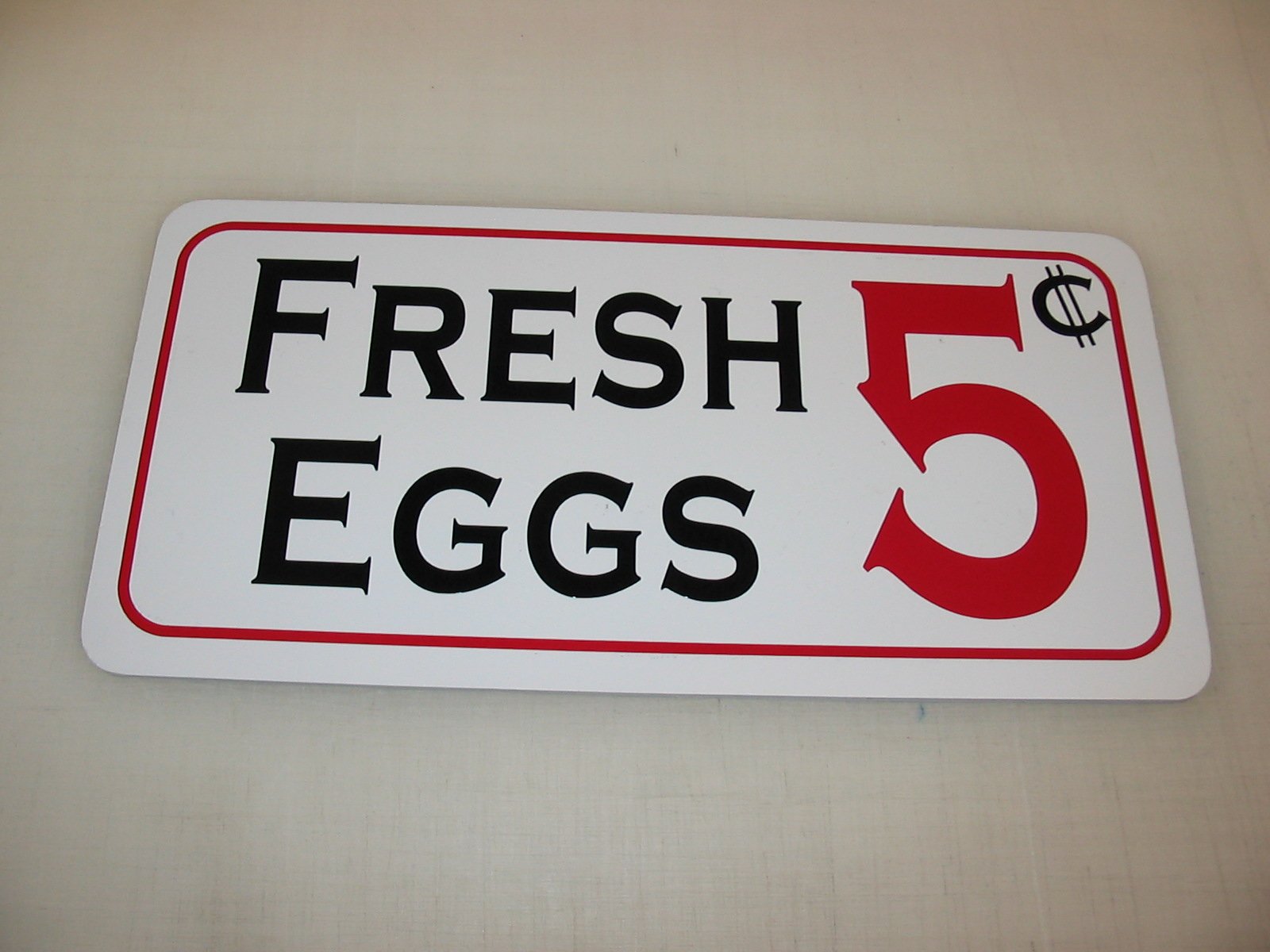 5 Cents Sign