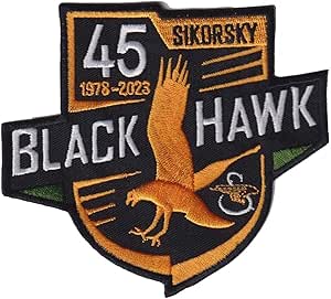 Amazon.com: Uh-60 Blackhawk Helicopter 45 Year Army Aviation Military Sikorsky Patch Vlcro ...