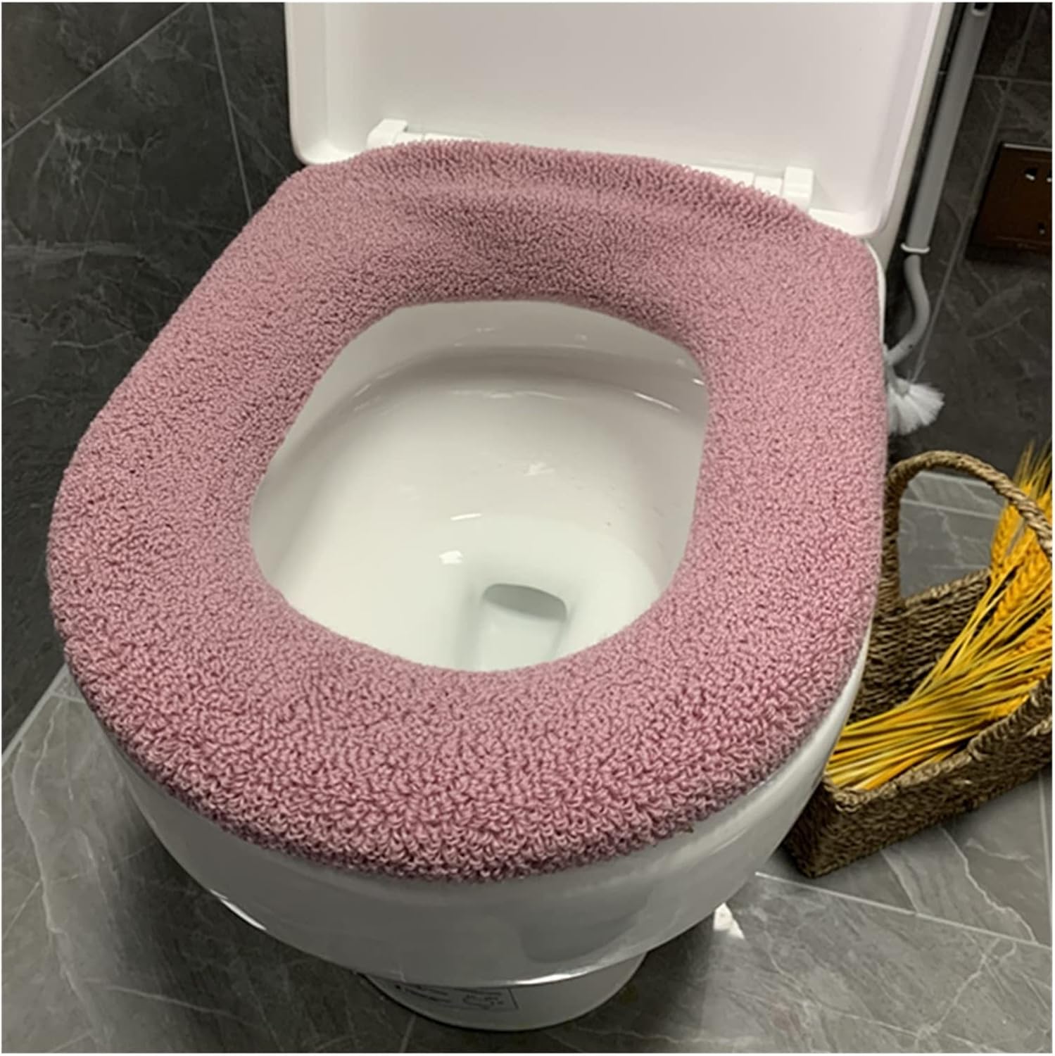 Amazon.com: CEVIZ Comfortable Soft Multicolor Bathroom Toilet Set ...
