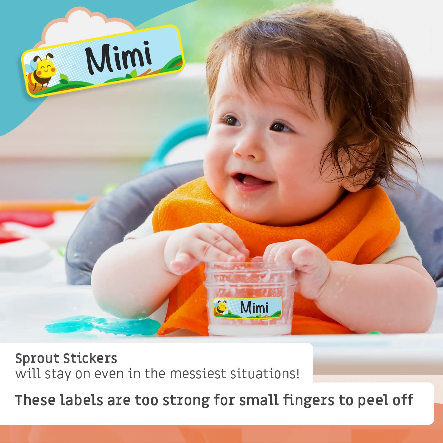 Snapklik.com : Sprout Stickers Baby Bottle Labels For Kids And Babies ...