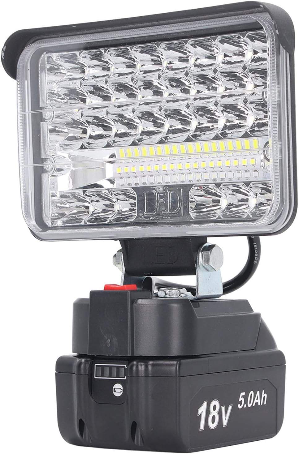Portable LED Work Light Compatible with 18V Batteries, 144W 7200LM ...