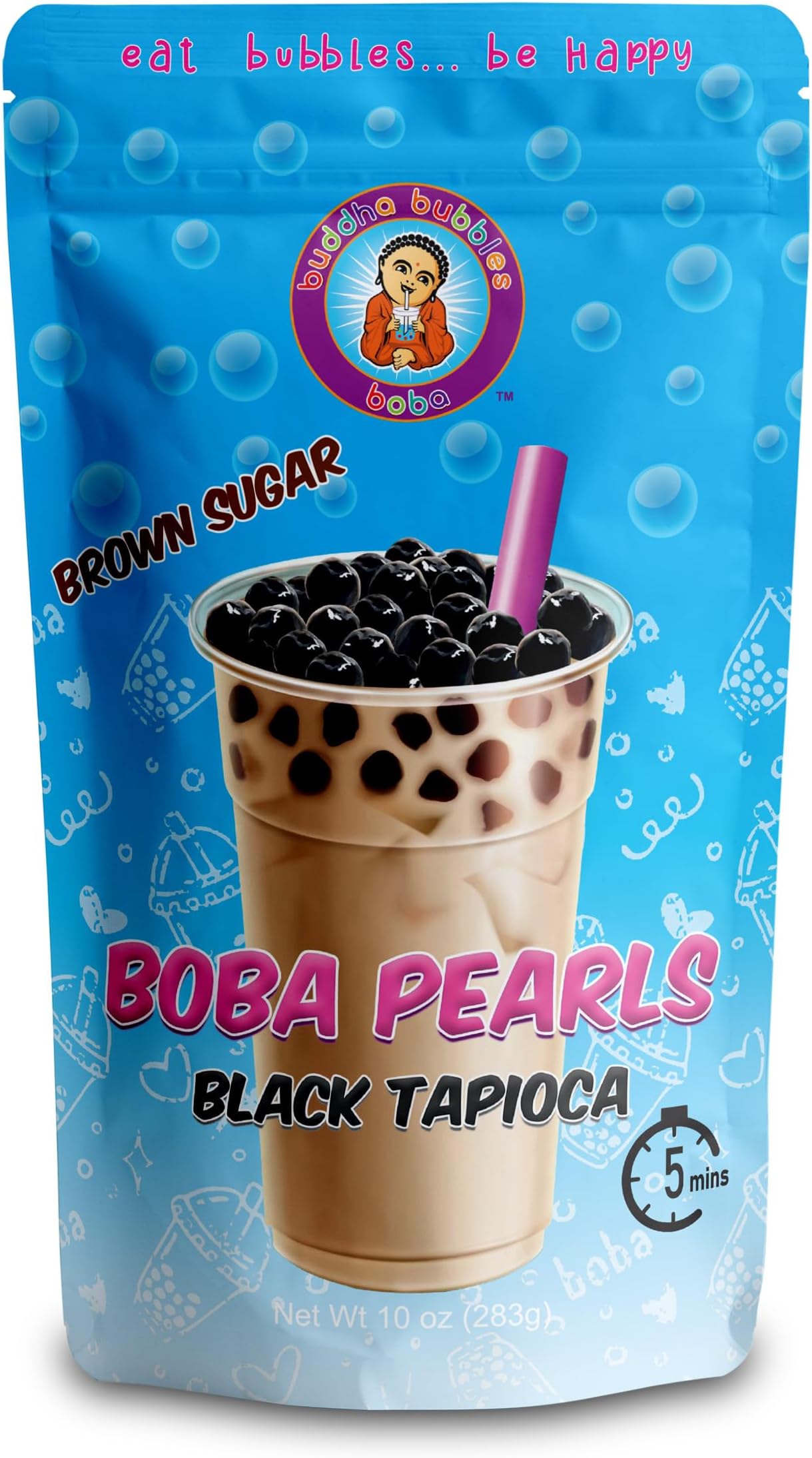 Amazon.com: Quick Cook REAL Tapioca Black (Brown Sugar) Boba Pearls By ...