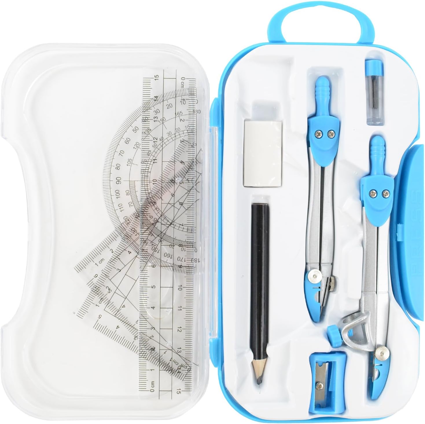 TPBSITNS Maths Set Geometry Compasses Set, 10 PCS School Stationery ...