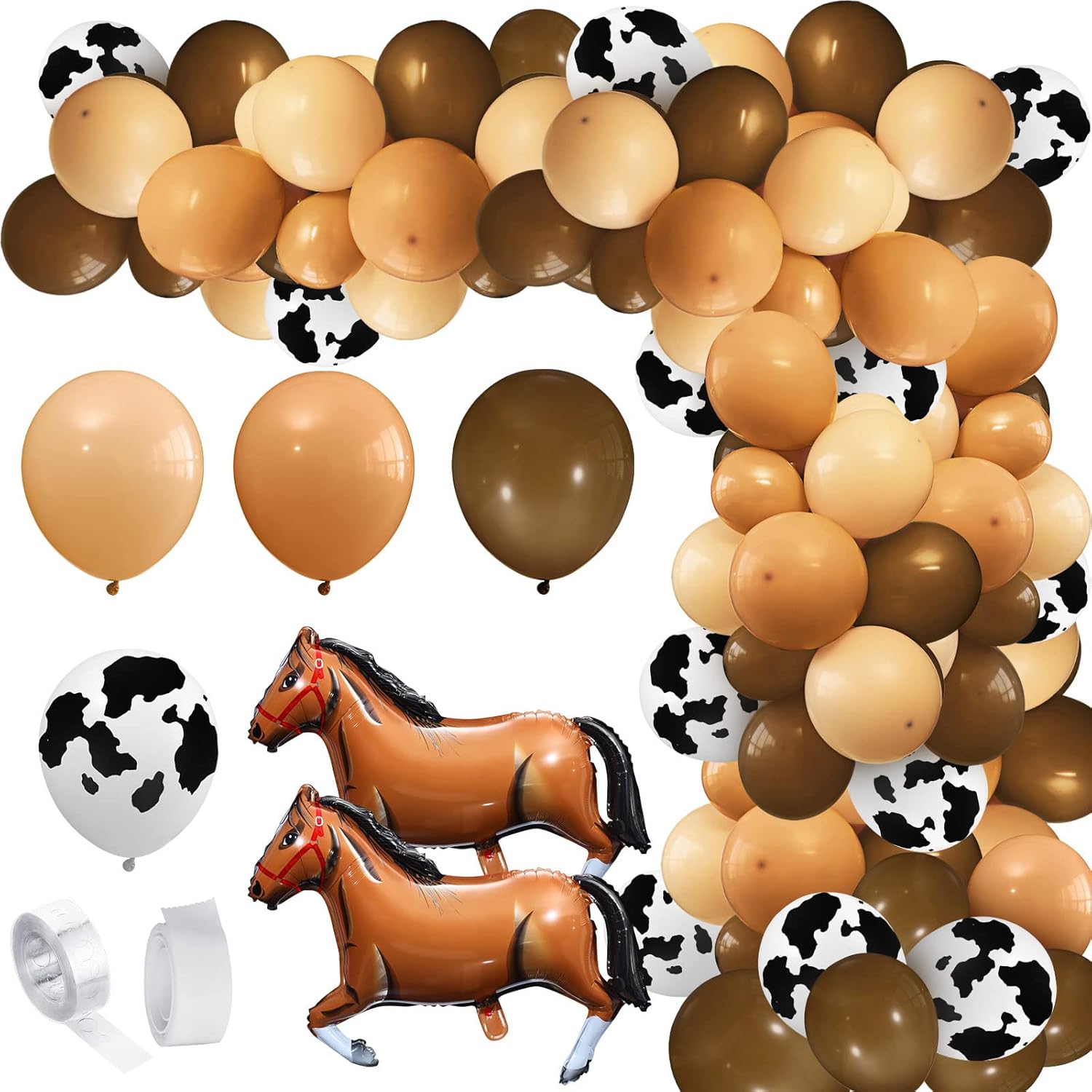 Amazon.com: Jexine 146 Pcs Cowboy Birthday Party Decorations Western ...