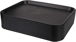 Amazon.com: Yarlung 12 Pack Fast Food Tray, 13.7 x 10.5 Inch Plastic ...