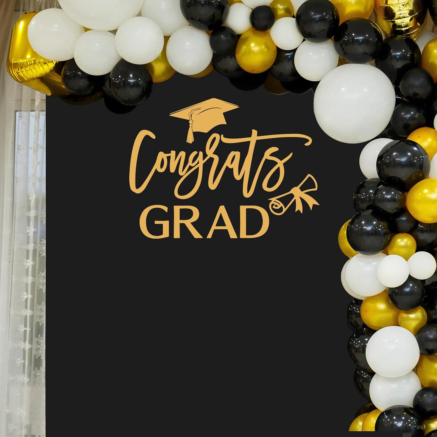 Amazon.com: Congrats Grad Decal Sign for Balloon Arch - Congratulations ...