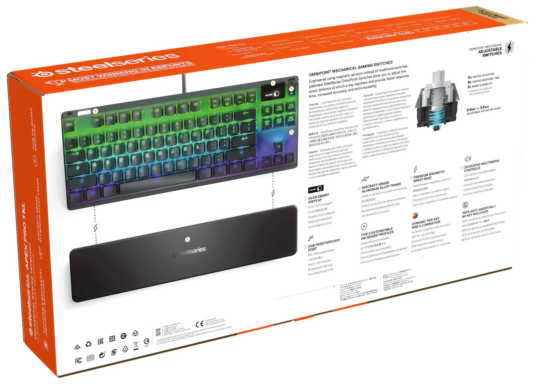 SteelSeries Apex Pro TKL Mechanical Gaming Keyboard, A...B07XV161FN ...