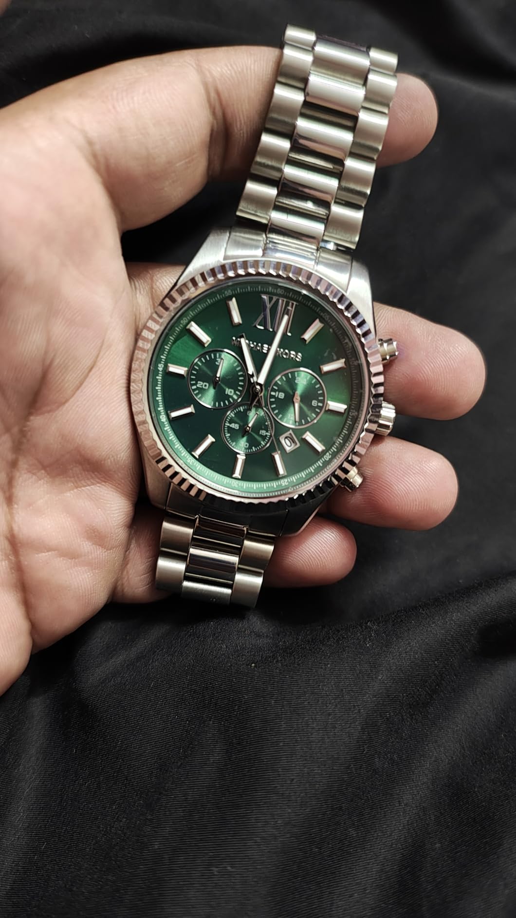 Michael Kors Analog Green Dial Men's Stainless Steel Watch-Mk9152, Band ...