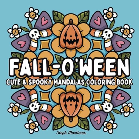 Amazon.com: Fall-O'Ween Cute and Spooky Mandalas Coloring Book for ...