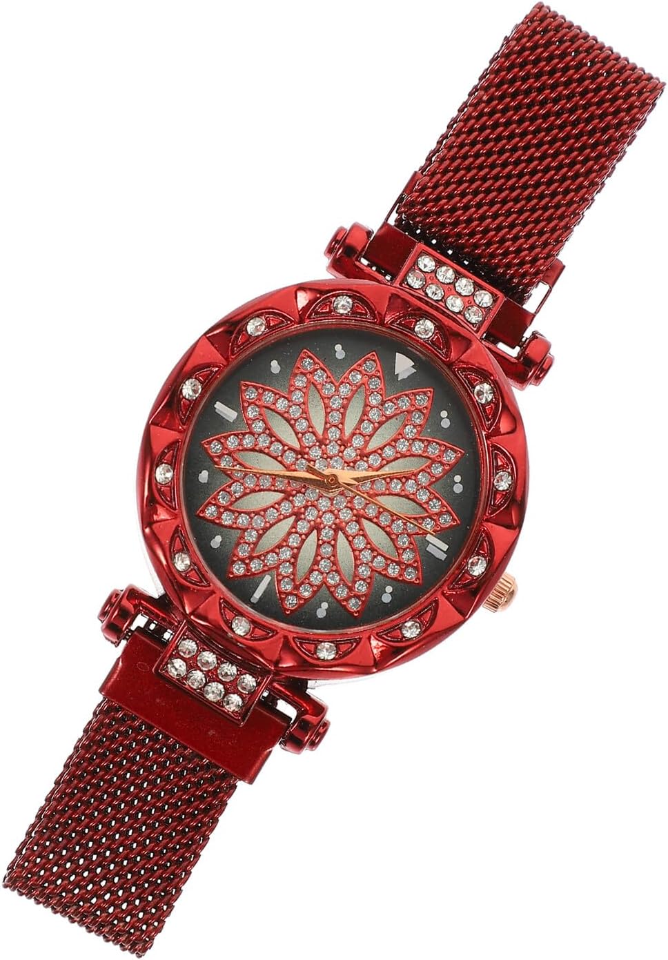 Amazon.com: DEARMAMY Fashionable Women Stainless Steel Wristwatch with ...