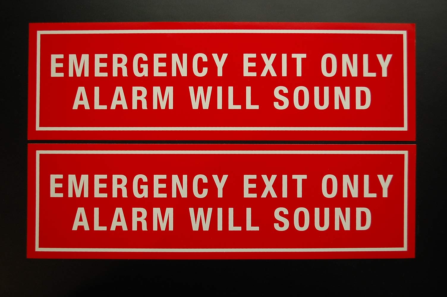 Amazon.com: (2 Pack) Emergency Exit Only Security Alarm Will Sound ...