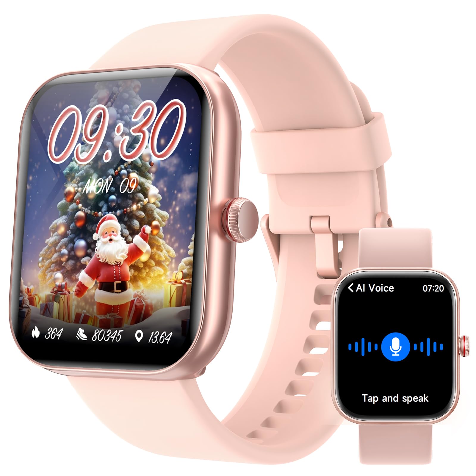 Montre Connectée Femme avec Répondre/Numéroter,1,91" Montres Connectées Femmes pour iPhone ...