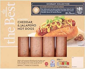 Morrisons The Best Gourmet Collection 6 Smoked Cheddar & Jalapeño Hot ...