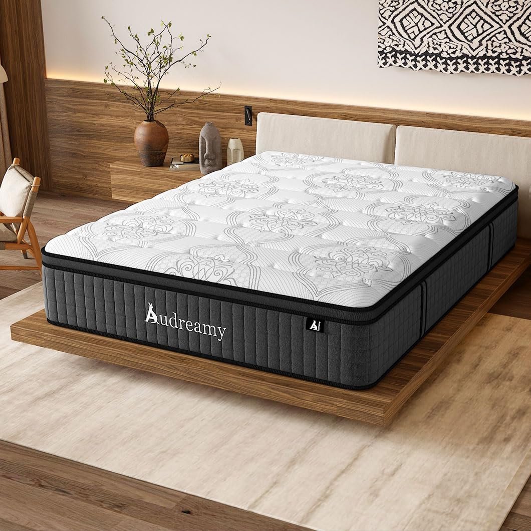 Audreamy Mattress Rome 34cm Euro Top 100% Natural Latex 9 Zone Pocket ...