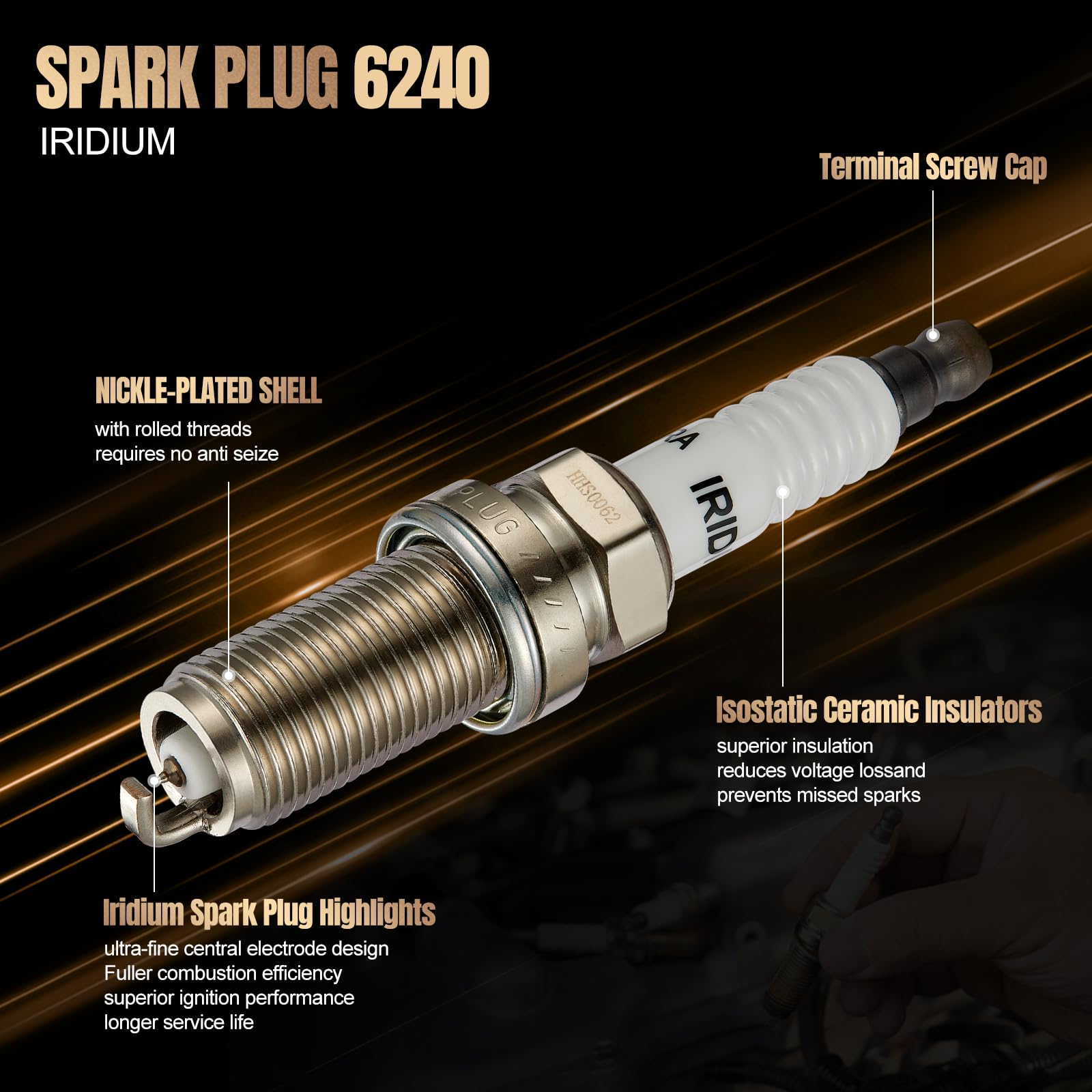 Double Iridium Plugs 8 Ignition Coils & 16 Double Iridium Spark Plugs ...
