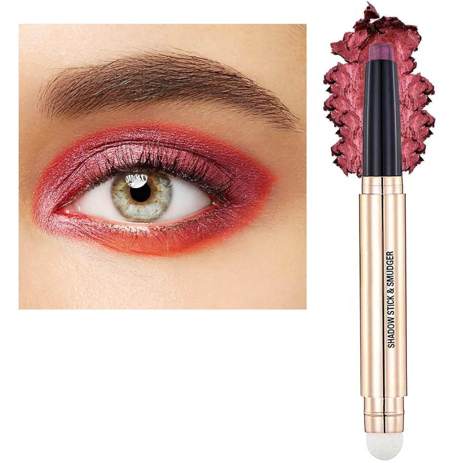 Amazon.com : Metiplou Red Eyeshadow Stick Eyeliner pencil For Eye ...