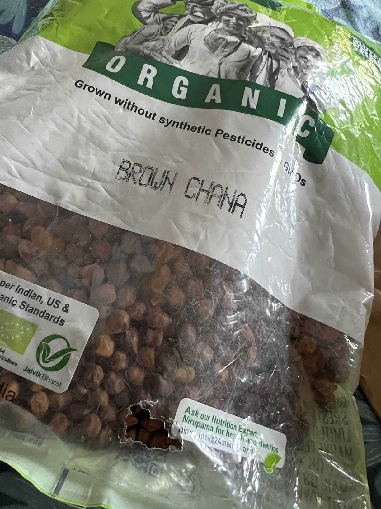 24 Mantra Organic Unpolished Brown Channa Whole/Kala Chana Saboot ...