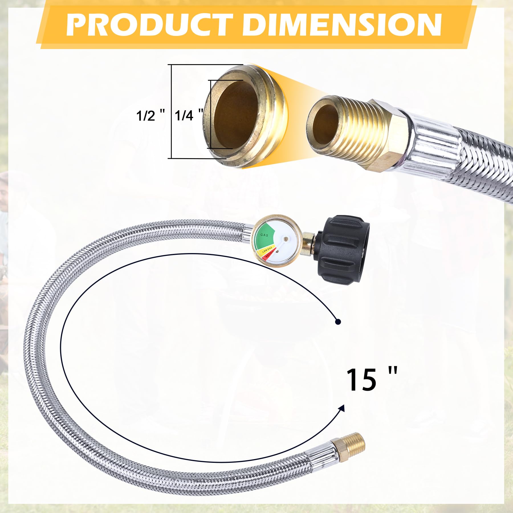 Snapklik.com : Tottist 15 In RV Propane Hoses