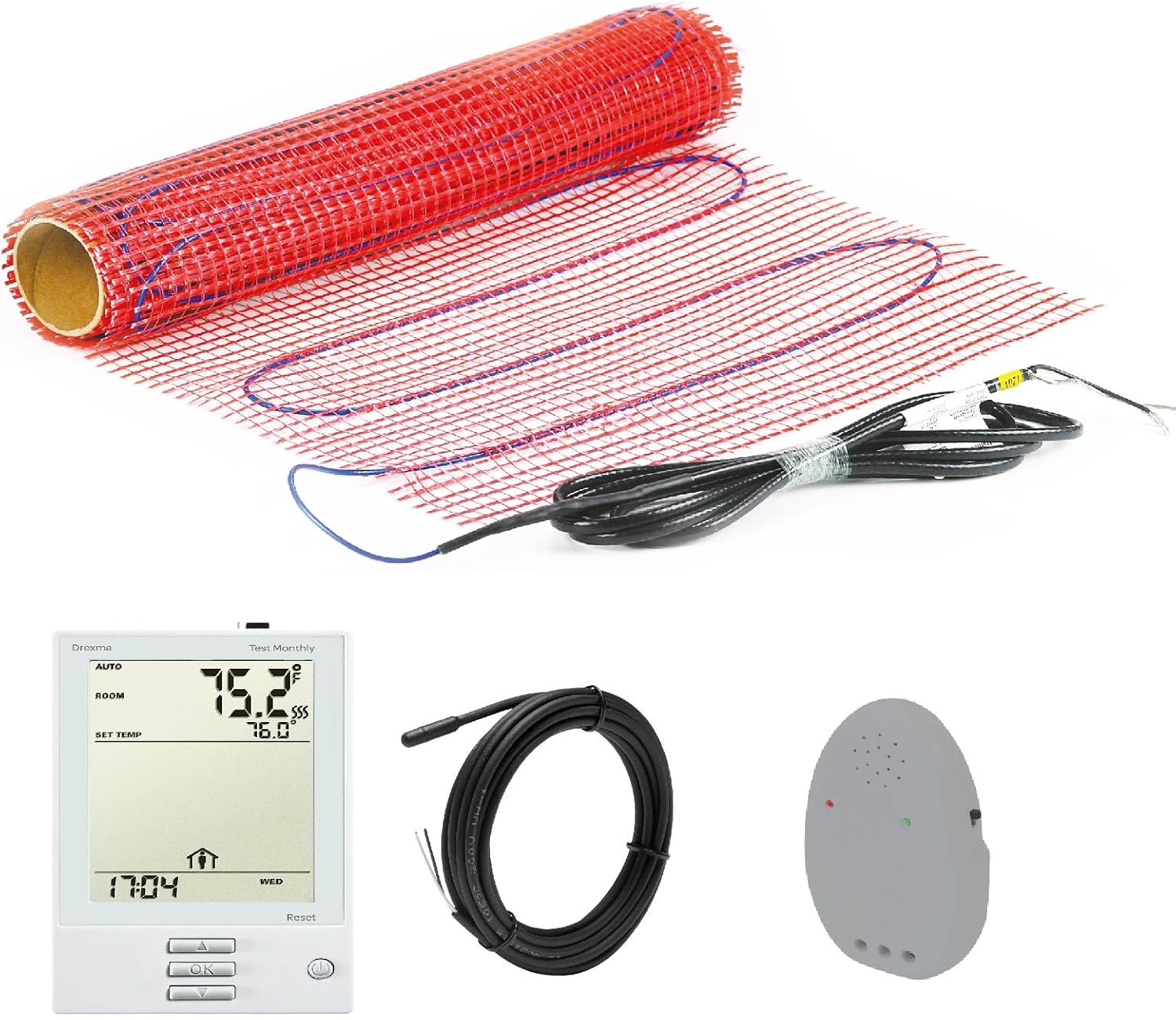 Floor Heating System, 120V Electric Tile Radiant Floor Heating Mesh ...