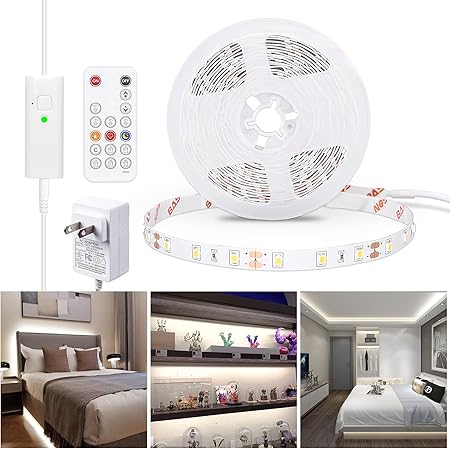 Amazon.com: MY BEAUTY LIGHT LED Strip Lights White,16.4ft Dimmable LED ...