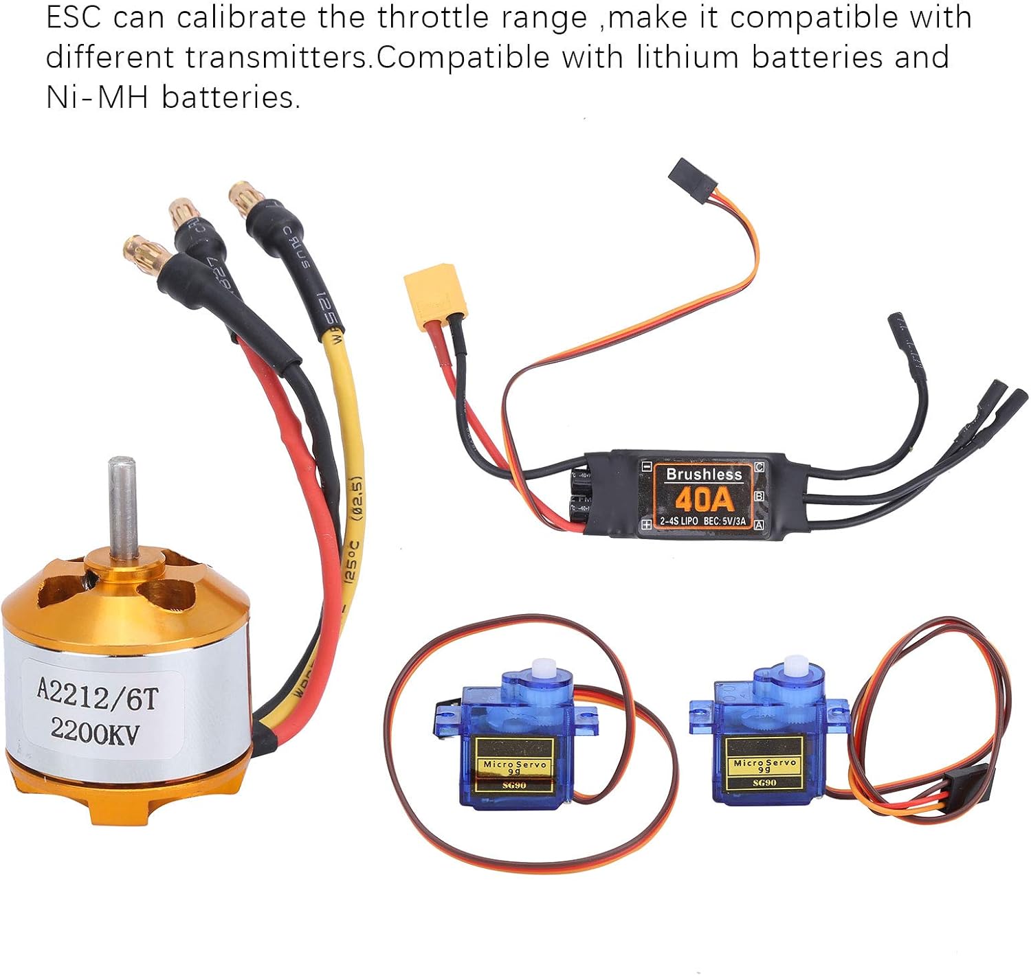 VGEBY RC Servo Propeller Speed Controller SetComplete Motors RC ...