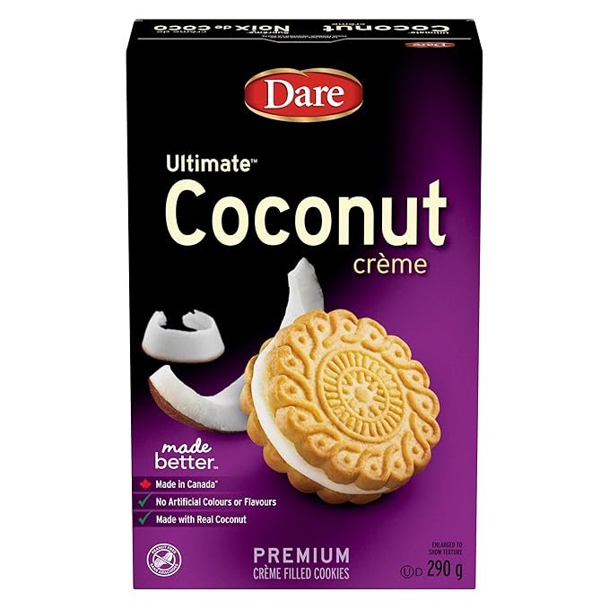 Amazon.com: Dare Ultimate Coconut Creme Cookies, 290g/10.2 oz : Grocery ...