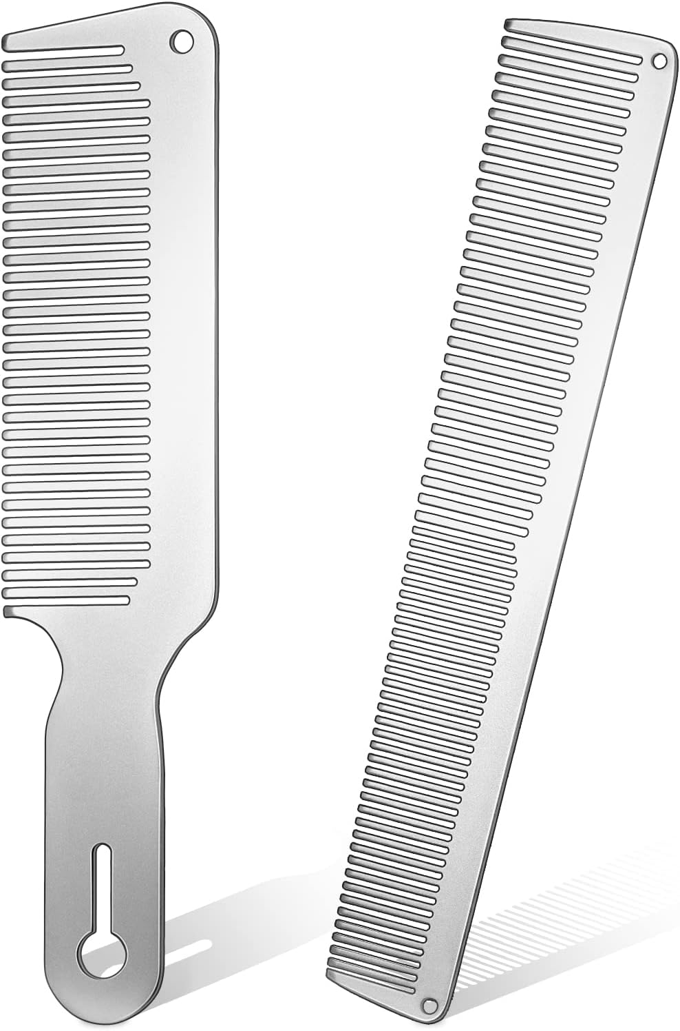 Amazon.com : Patelai 2 Pcs Stainless Steel Comb for Men, Metal Fine ...