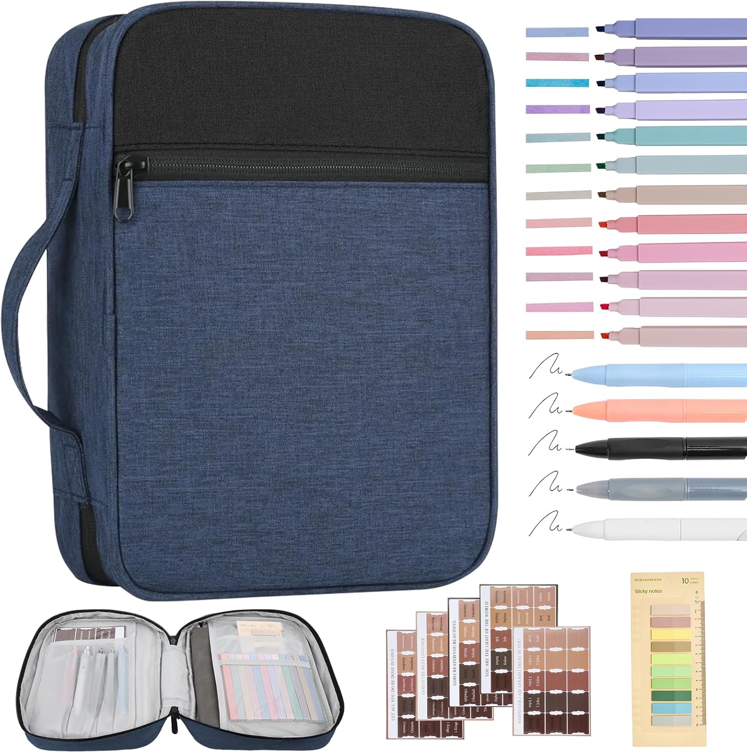 Amazon.com: Bible Cover for Men Bible Book Cover Canvas Carrying Case ...