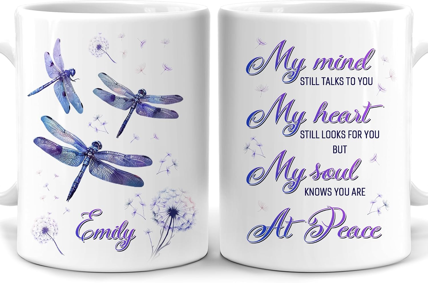 Amazon.com: Hyturtle Personalized Dragonfly Mug For Loved One In Heaven ...