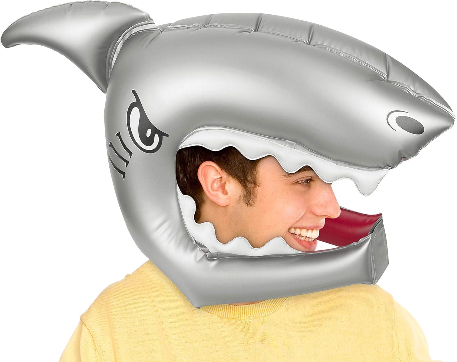 Amazon.com: ALMAR SALES COMPANY INC Inflatable Shark Mask Halloween ...