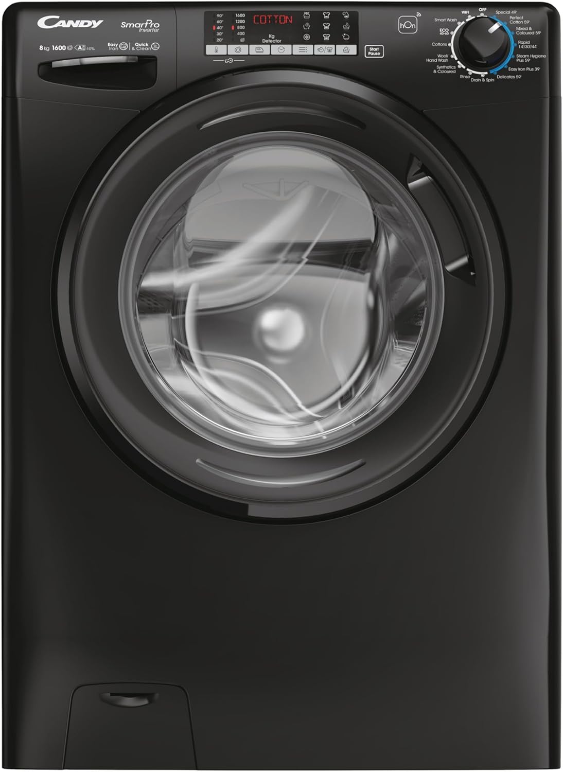 Candy Smart Pro Inverter 8 kg 1600rpm Washing Machine Black : Amazon.co ...