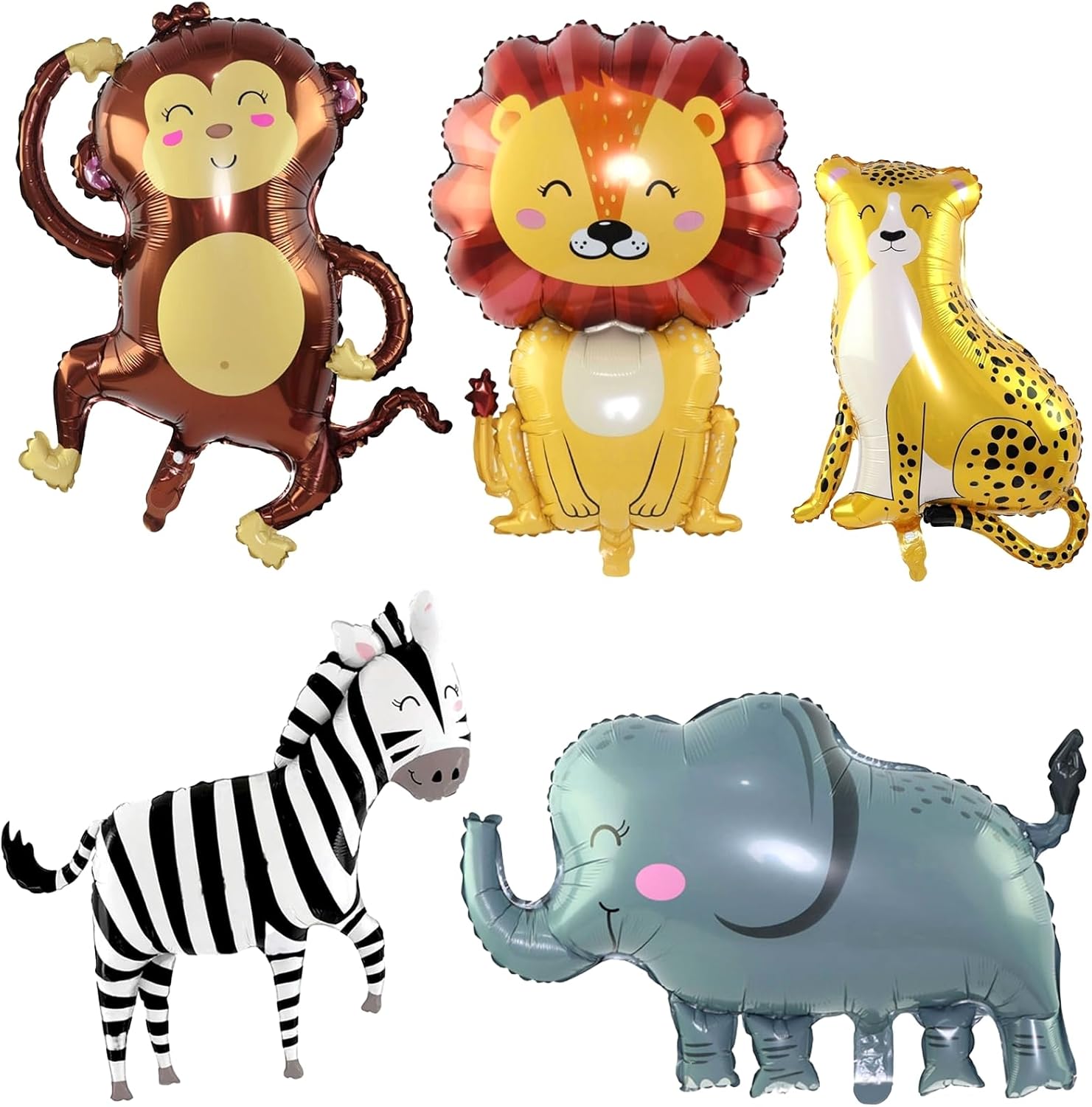 Amazon.com: Jungle Safari Animals Balloons, Jungle Safari Theme ...