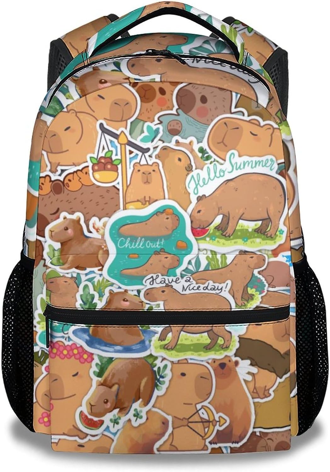 Capybara Backpacks for Boys Girls, 16 Inches Cute Backpack for ...