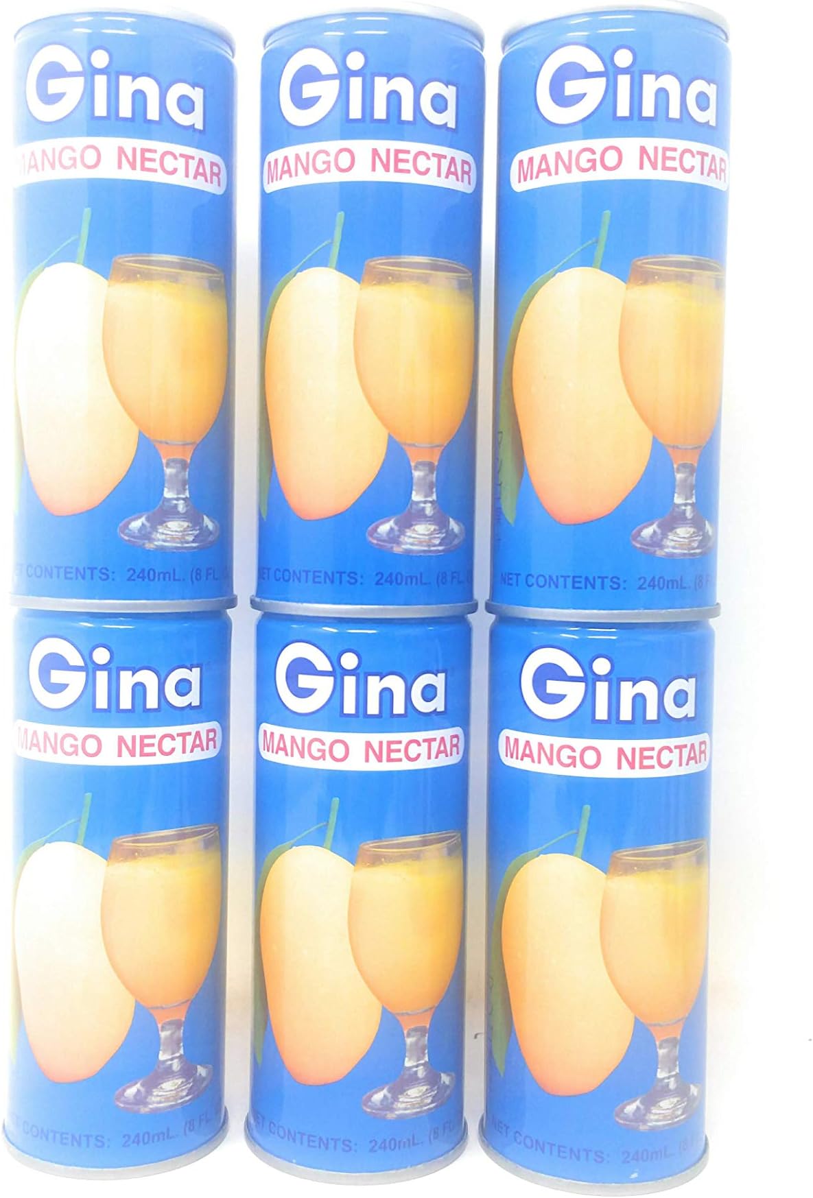 Amazon.com : Gina Mango Nectar Juice 240mL, 6 Pack : Grocery & Gourmet Food
