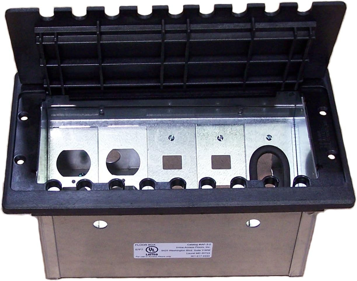 Access Floor Systems Compact Electrical Box with Cover | Easy Install ...