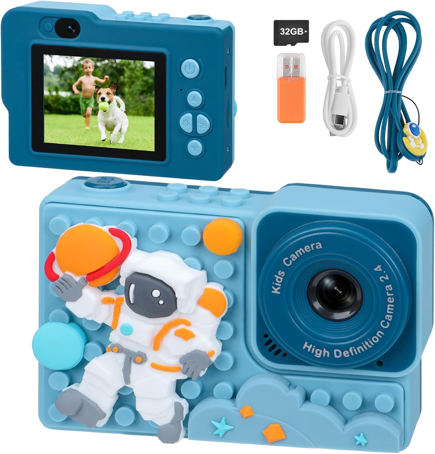 Amazon.com: KKUYT Kids Digital Camera 2.4in IPS Screen 48MP Dual Lens ...