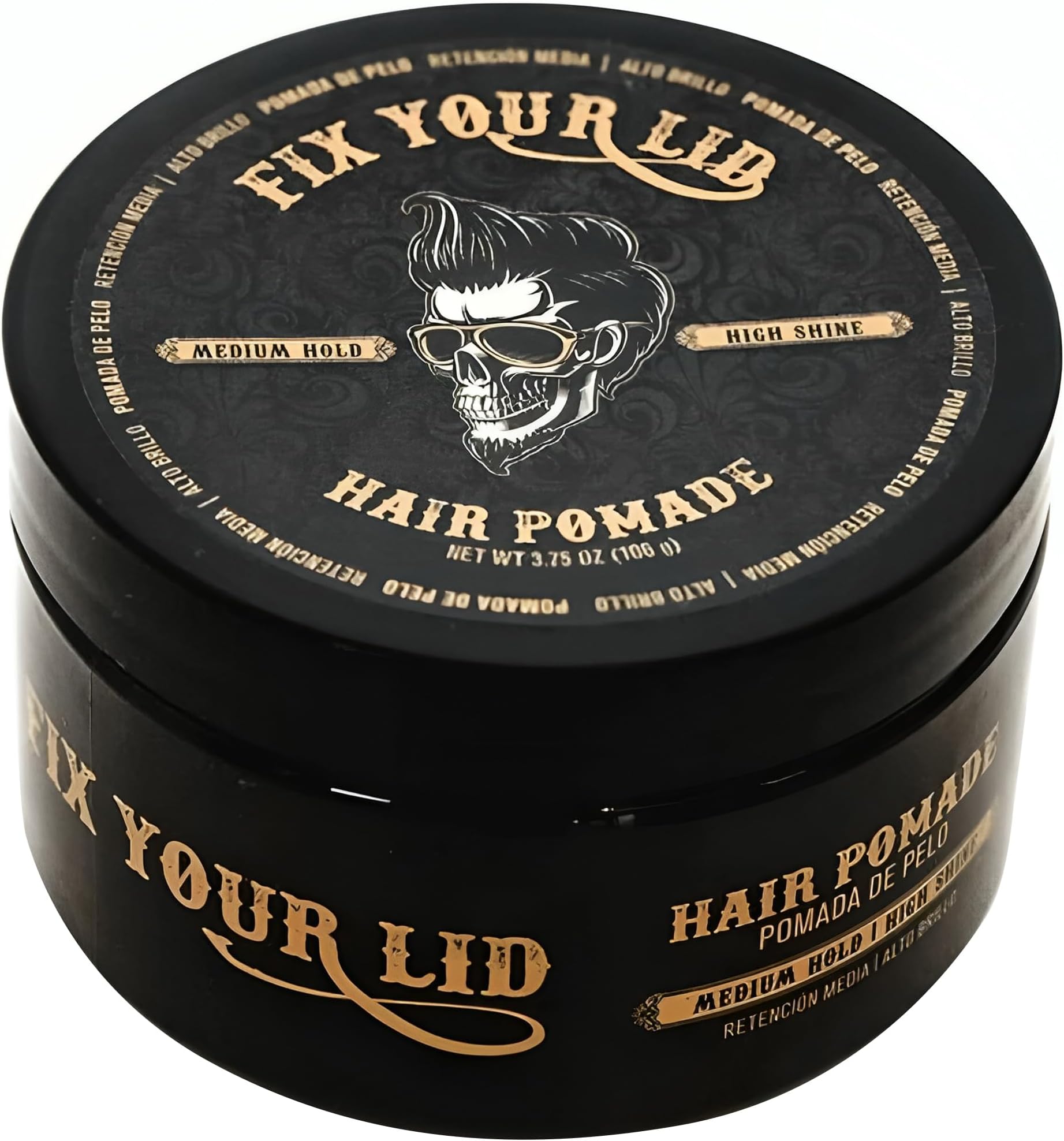 Amazon.com: Fix Your Lid Hair Pomade for Men - Water Based Pomade with ...