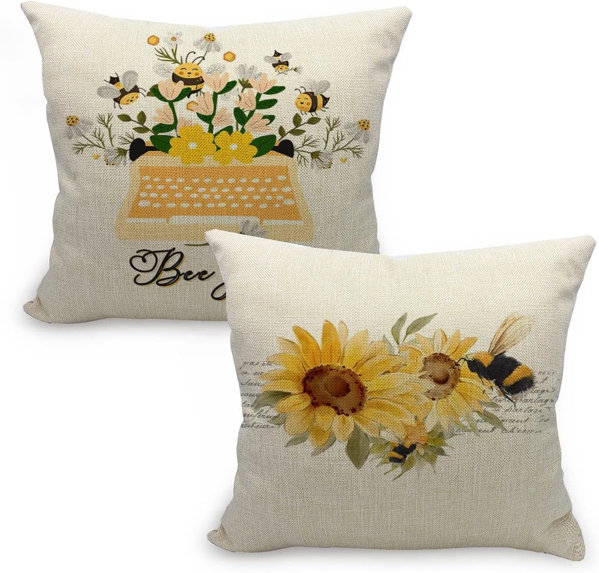Amazon.com: Mancheng-zi Inspirational Quote Be You Spring Wild Flowers ...