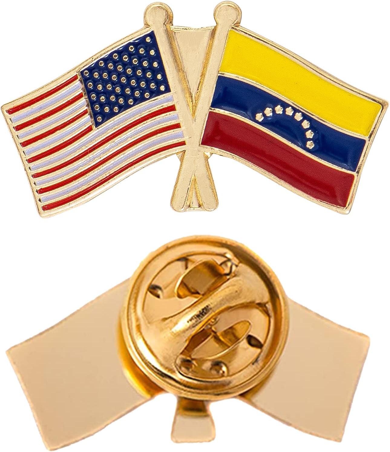 Amazon.com: Desert Cactus Venezuela Flag Lapel Pin Metal with Enamel ...