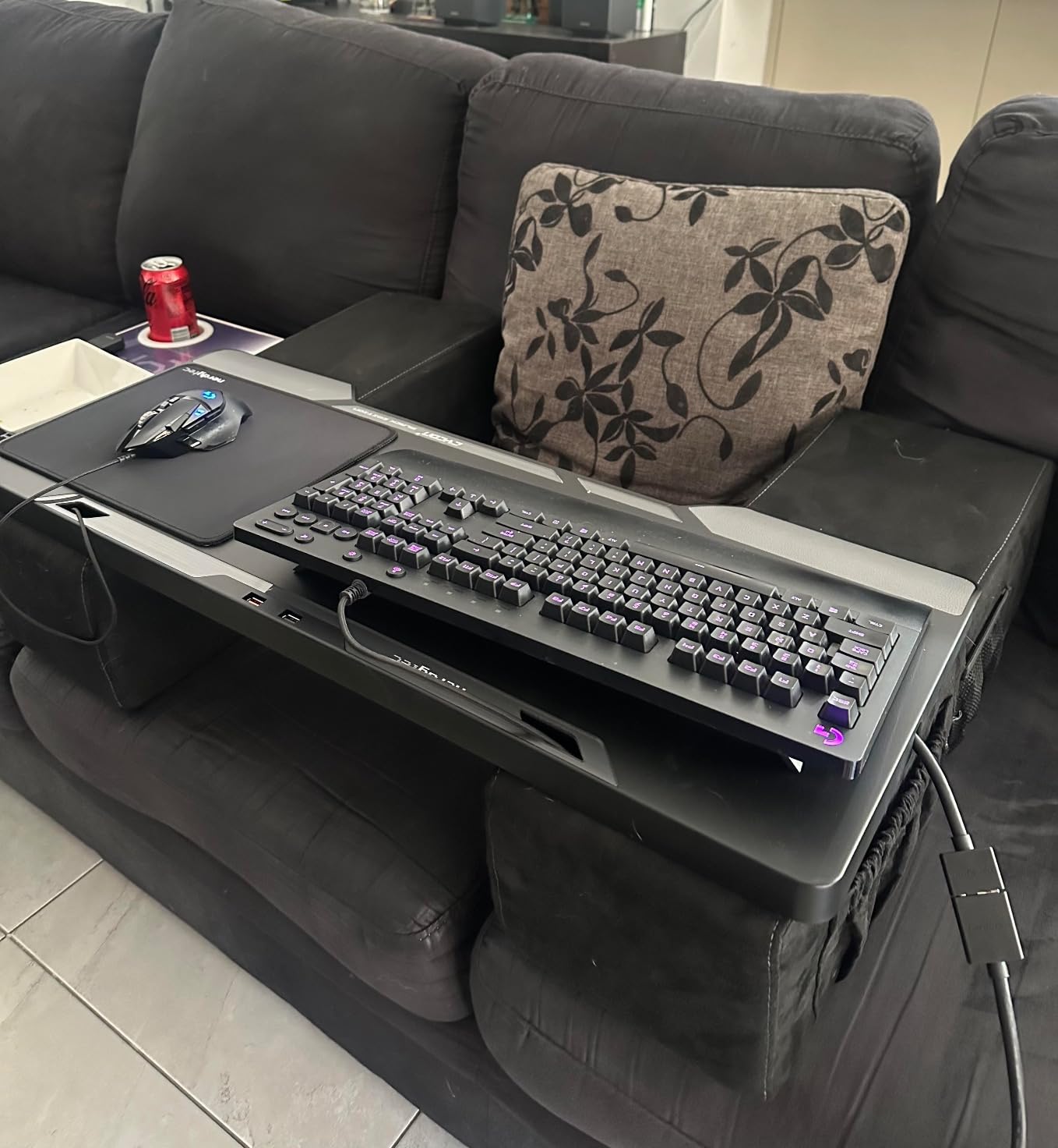 Couchmaster CYCON² Black Edition - Couch Gaming Desk for Mouse ...