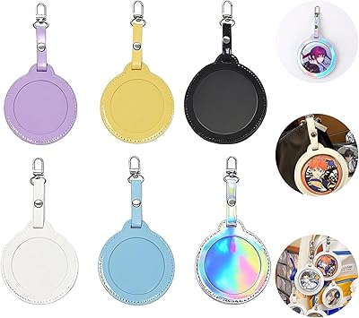 Amazon.com : Button Pin Badge Holder Keychain Set, 2.25inch(55mm) Pin Button Display Case, 6 ...