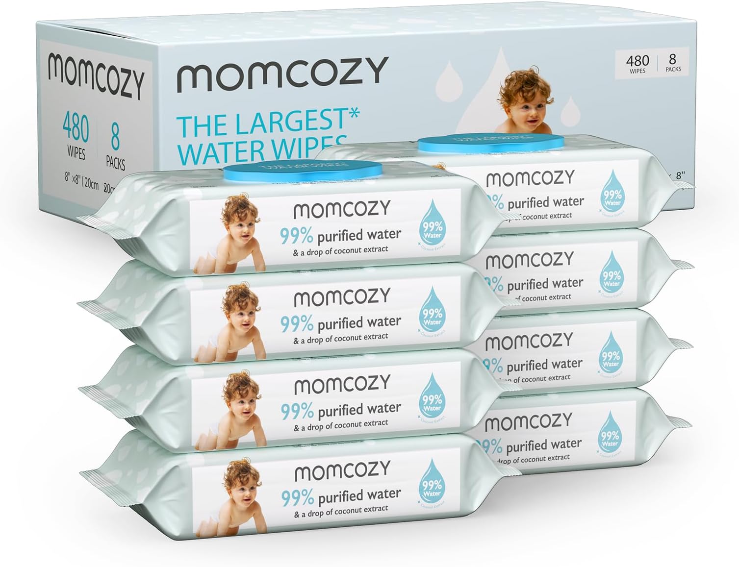 Amazon.com: Amazon Elements Baby Wipes, Unscented, Hypoallergenic, 810 ...