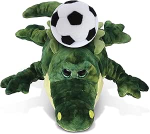 Amazon.com: DolliBu Gator Stuffed Animal with Soccer Ball Plush - Soft ...