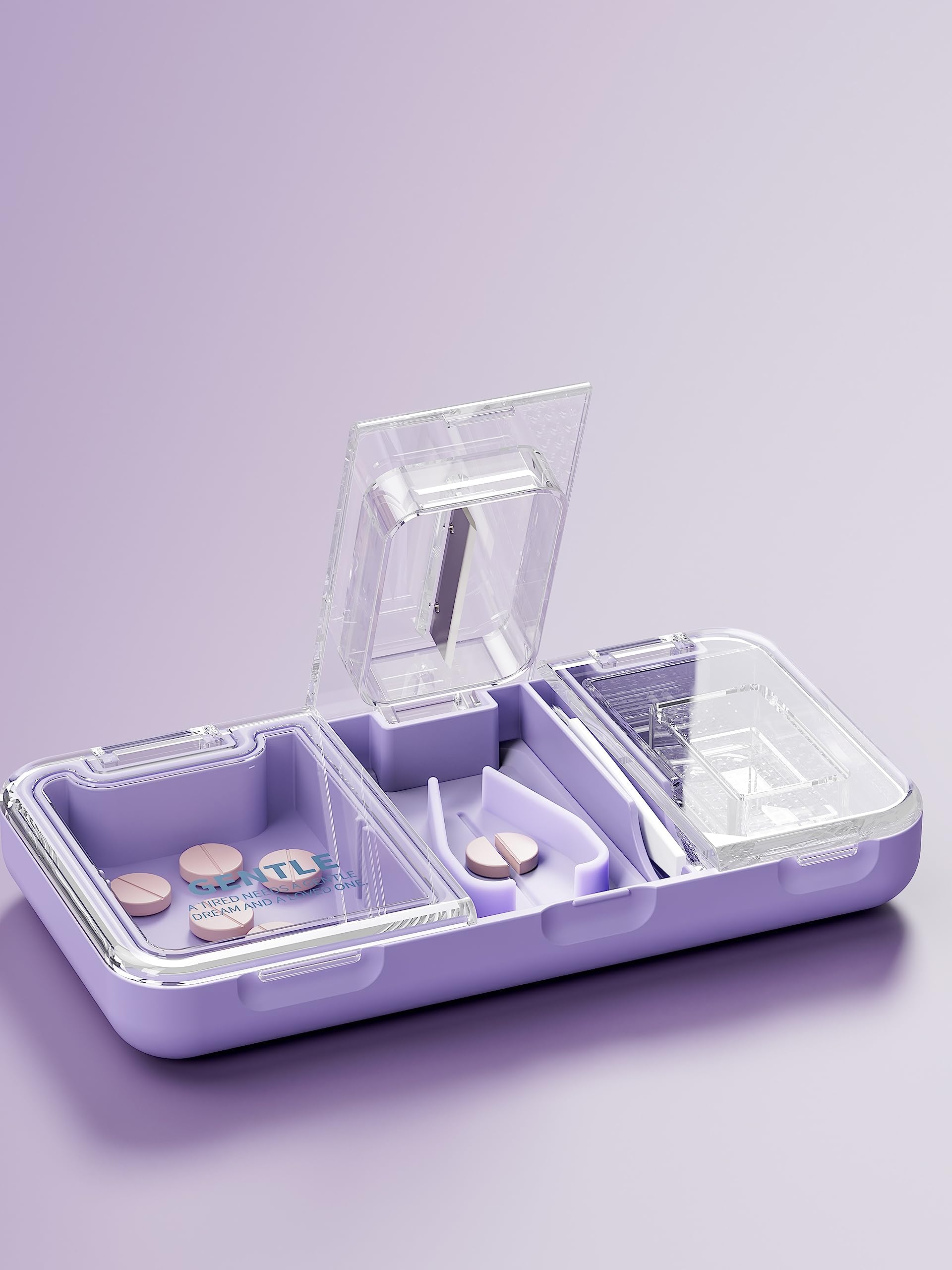 Amazon.com: Portable Pill Cutter Splitter with Dispenser, Pill Cutter ...