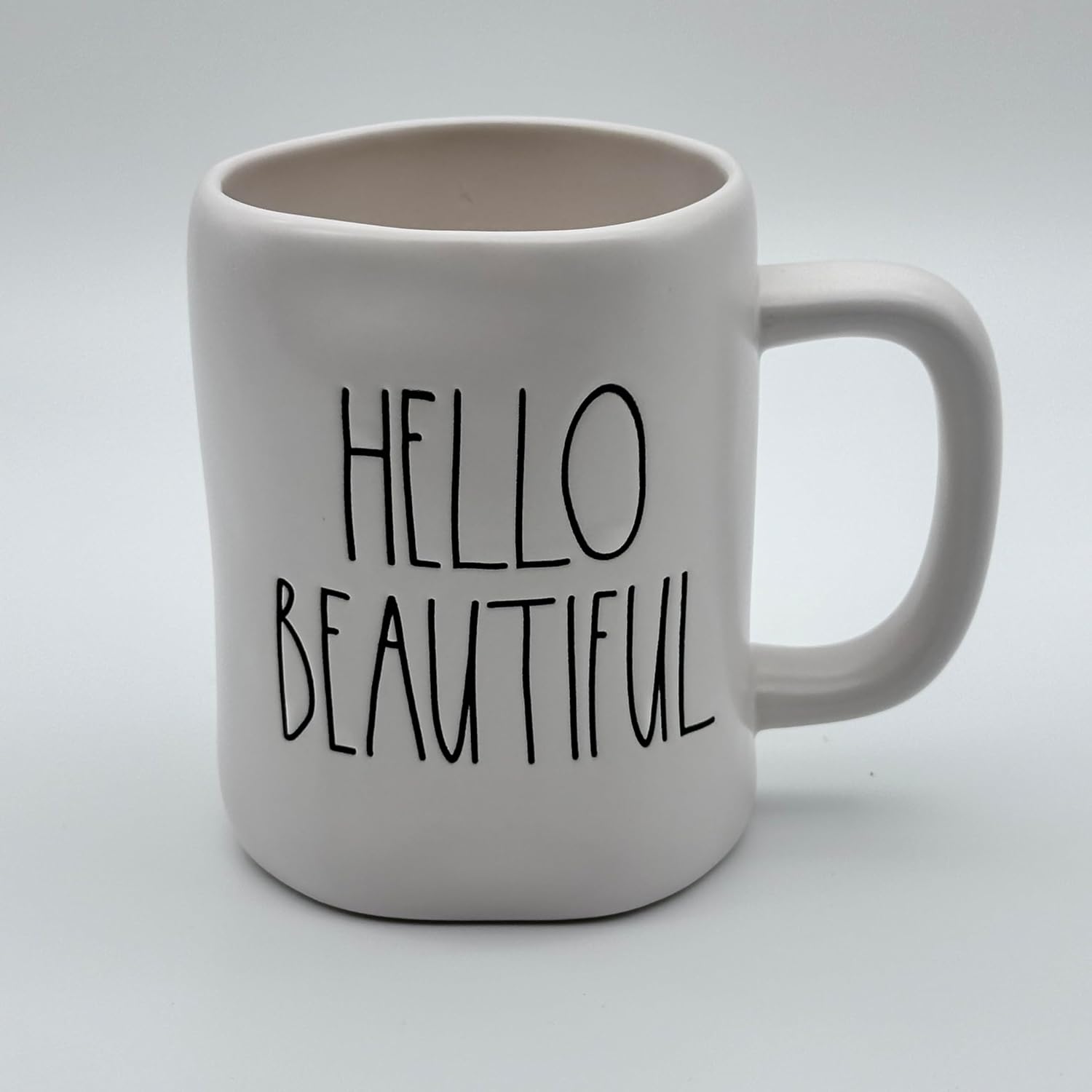 Amazon.com: Rae Dunn HELLO BEAUTIFUL Mug Coffee cup - ceramic - 3.5in D ...
