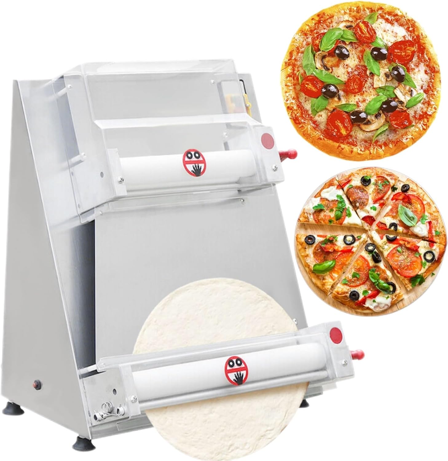 Amazon.com: KeruRome Pizza Dough Roller Sheeter, Max 16"", Commercial ...