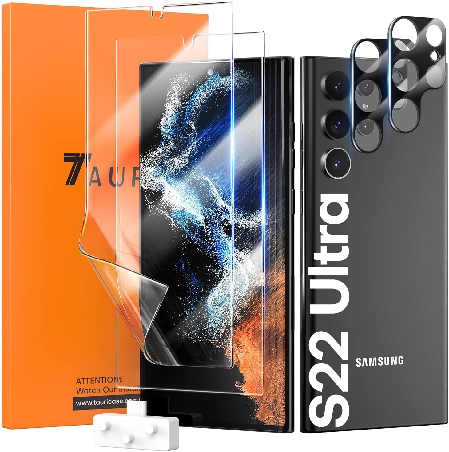 Amazon.com: TAURI Screen Protector for Ultra, Flexible TPU Film Screen ...