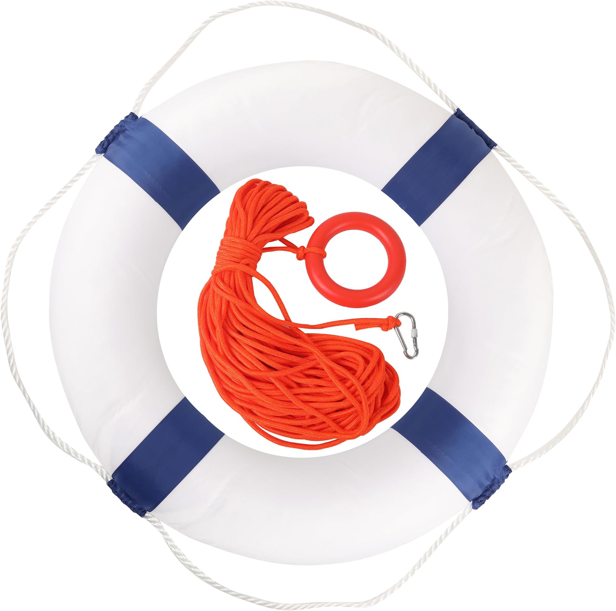 Amazon.com: Hampton Nautical Vibrant with White Bands Life Ring ...